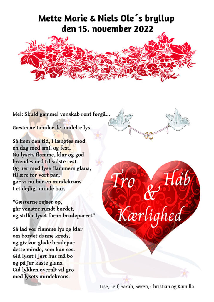 Bryllupssange - festsange.nu