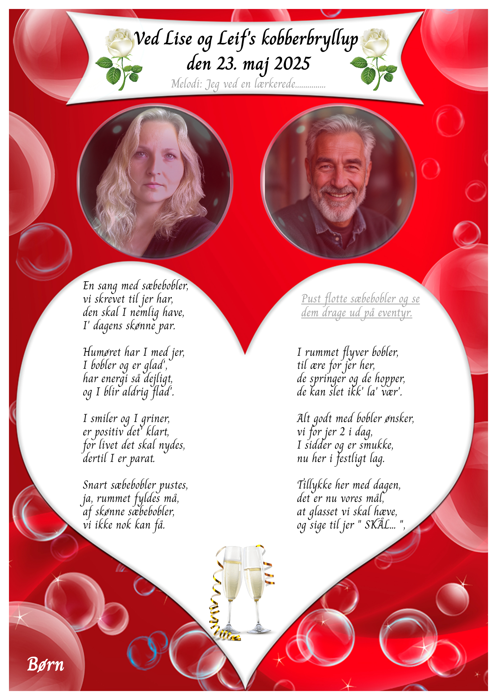 Sæbeboble-sangen - Kobberbryllup - festsange.nu